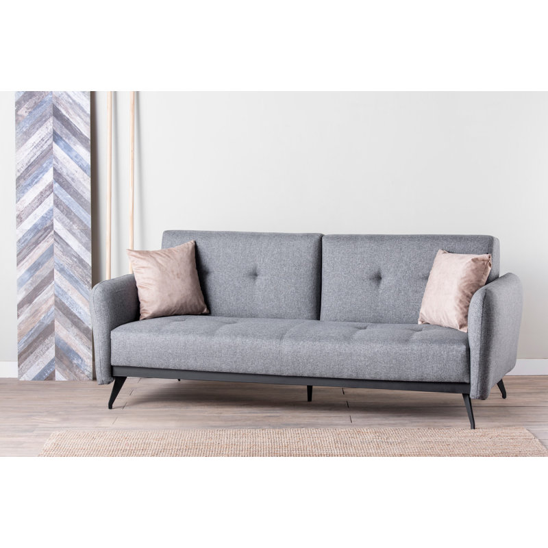 Gray futon couch store